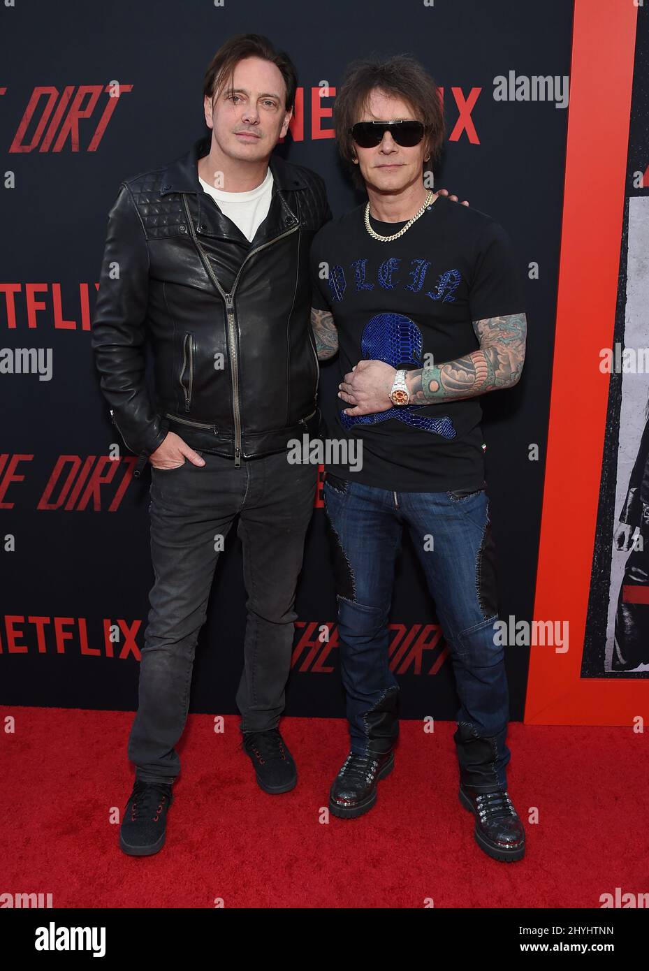 Donovan Leitch and Billy Morrison at Netflix's "The Dirt" world ...