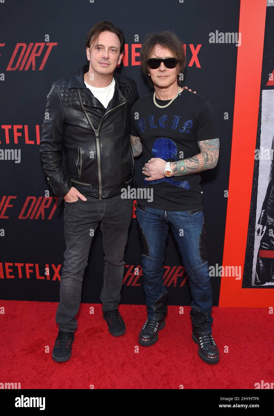 Donovan Leitch and Billy Morrison at Netflix's "The Dirt" world ...