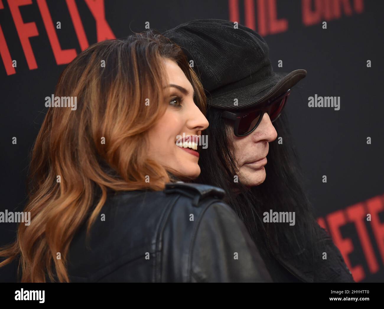 Mick Mars and Seraina Schonenberger at Netflix's "The Dirt" world ...