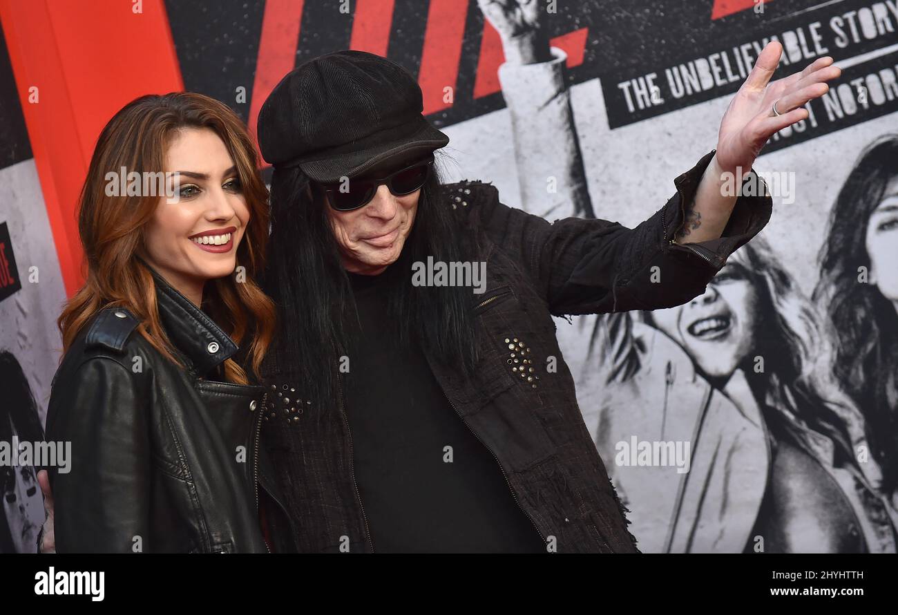 Mick Mars and Seraina Schonenberger at Netflix's "The Dirt" world ...