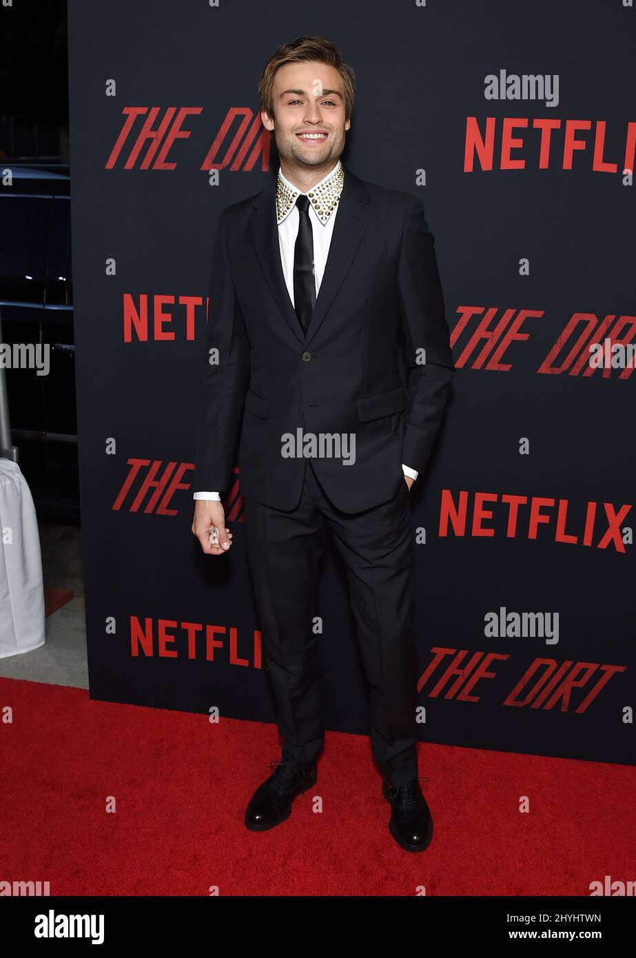 Douglas Booth at Netflix's "The Dirt" world premiere held at the ...