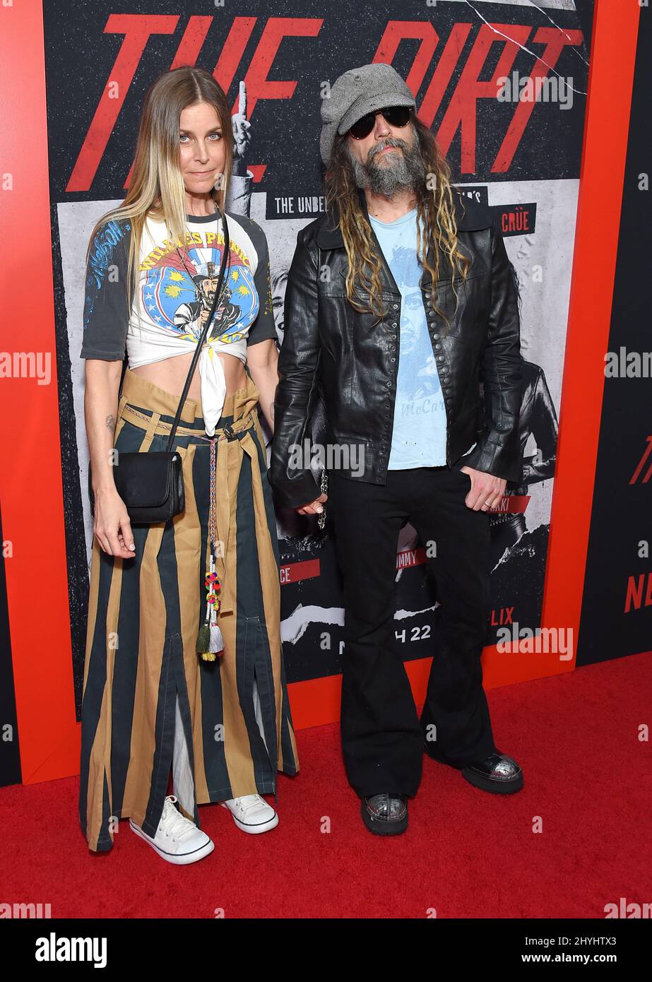 Sheri Moon Zombie and Rob Zombie at Netflix's "The Dirt" world premiere ...
