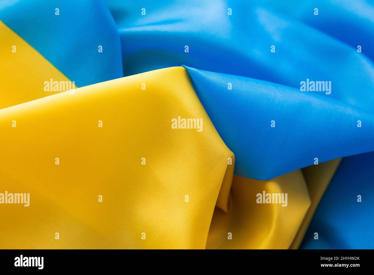 Ukrainian flag close up Stock Photo - Alamy