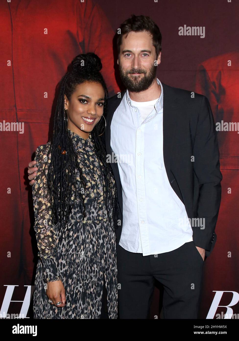 Freema Agyeman & Ryan Eggold attending the 'Us' premiere in Los Angeles ...