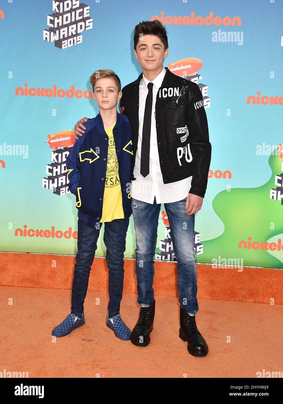 Asher Angel arriving to the Nickelodeon's Kids' Choice Awards 2019 at ...