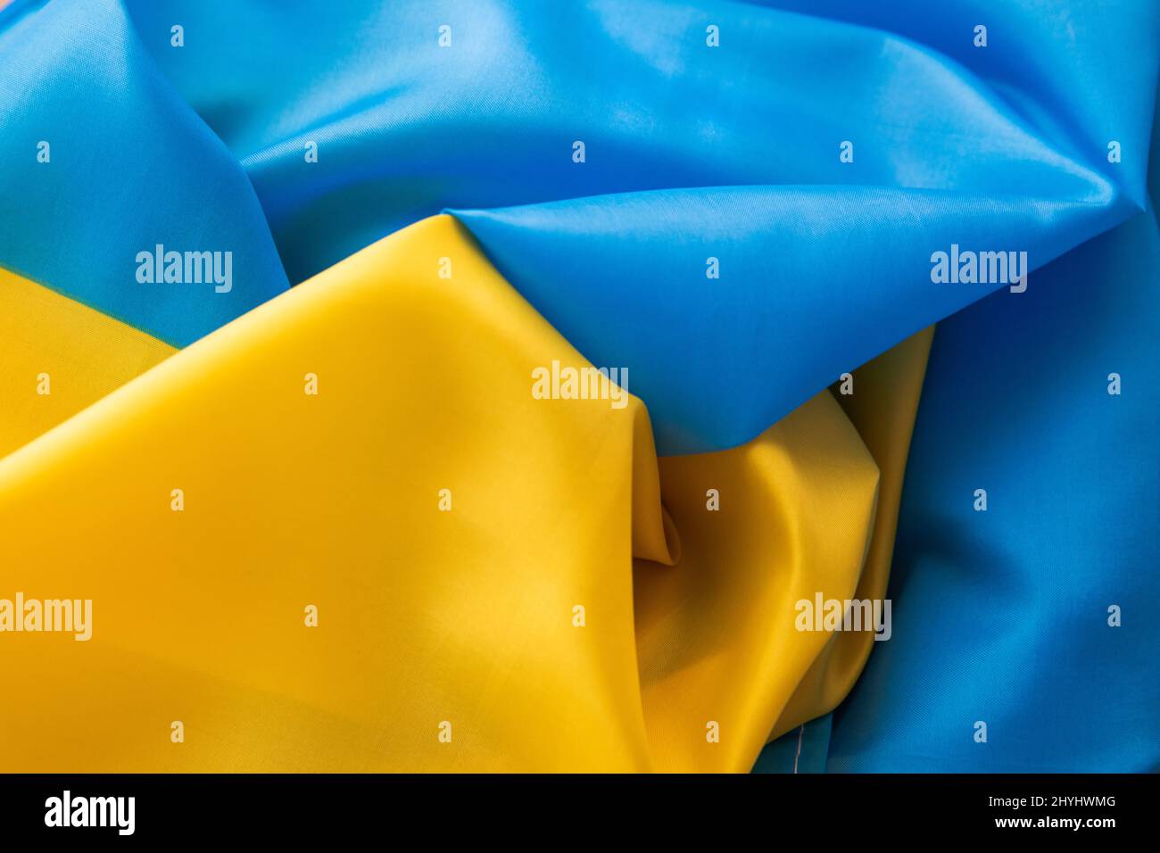 Ukrainian flag close up Stock Photo - Alamy
