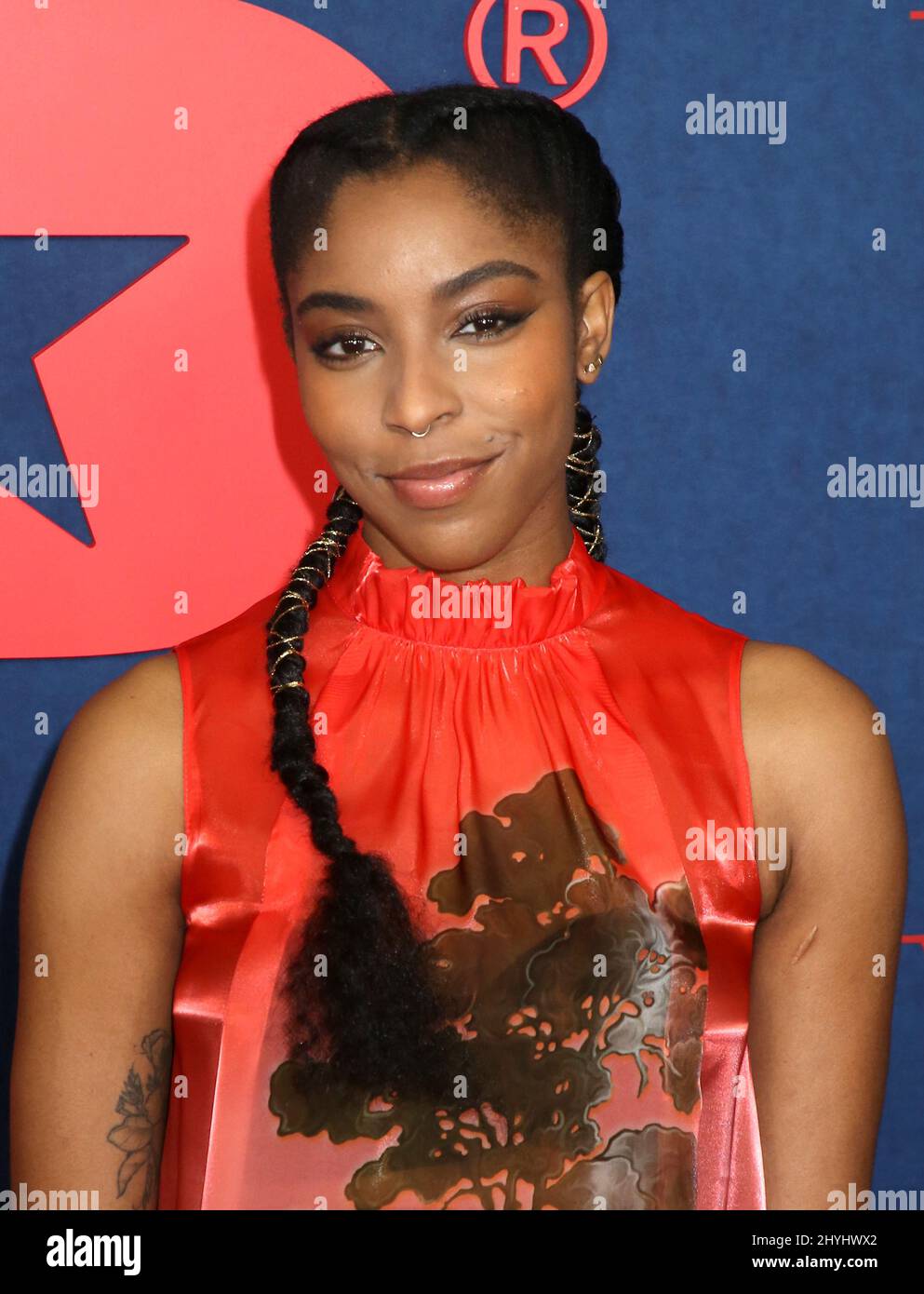 Jessica Williams attending the Veep Season 7 Premiere in New York Stock ...