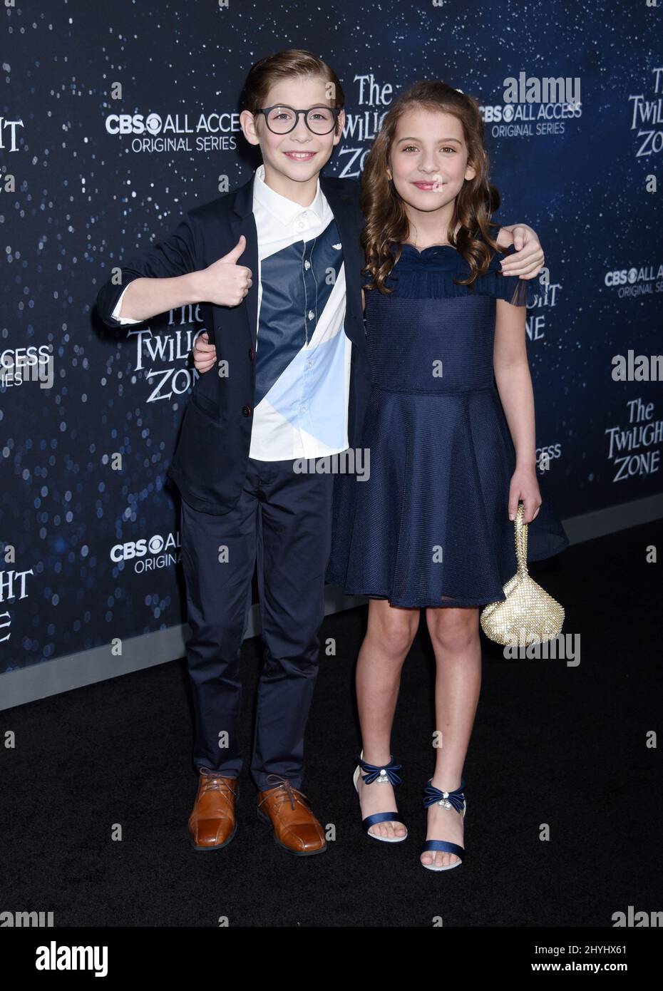 Jacob Tremblay and Erica Tremblay attending the 'The Twilight Zone ...