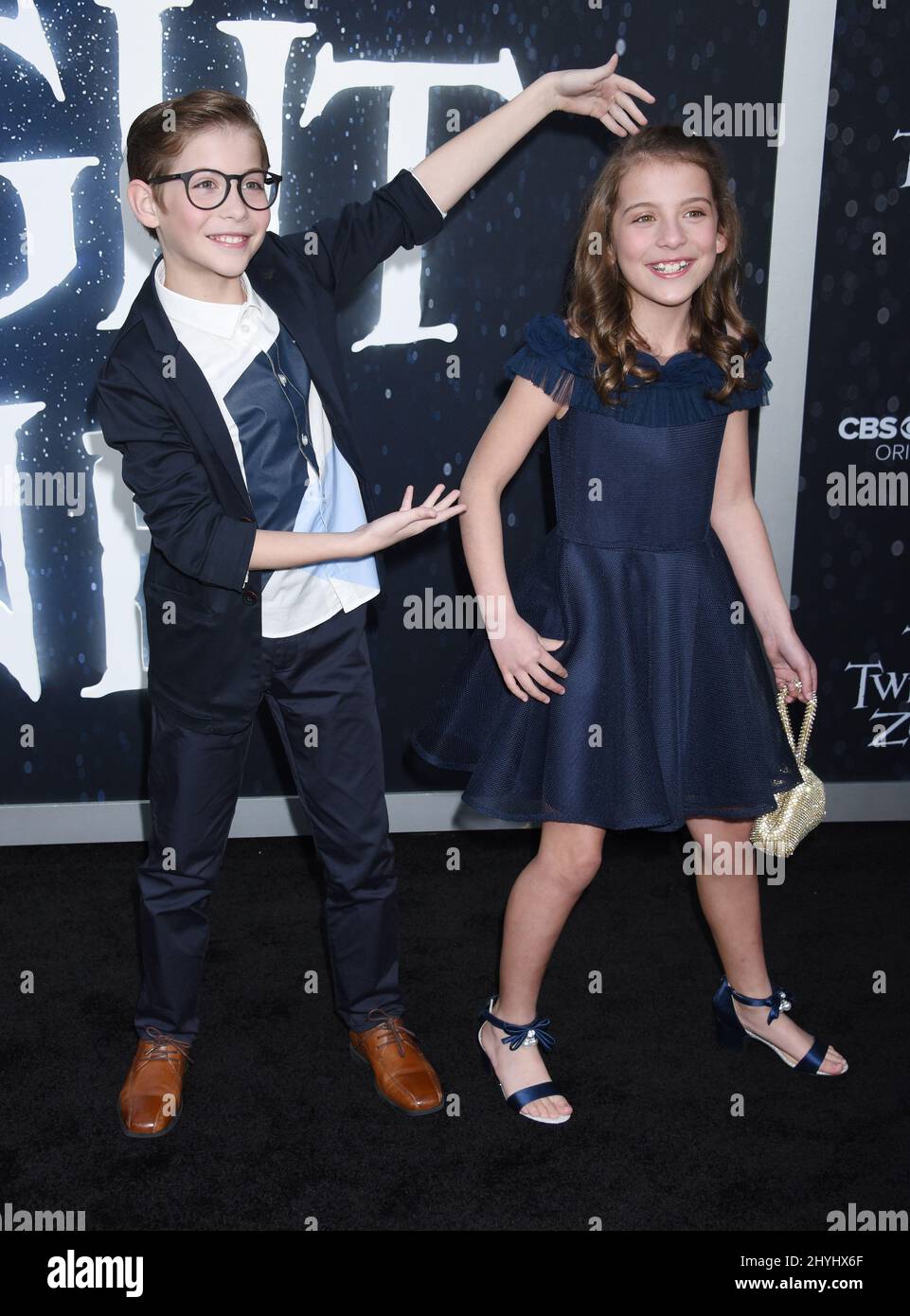 Jacob Tremblay and Erica Tremblay attending the 'The Twilight Zone ...