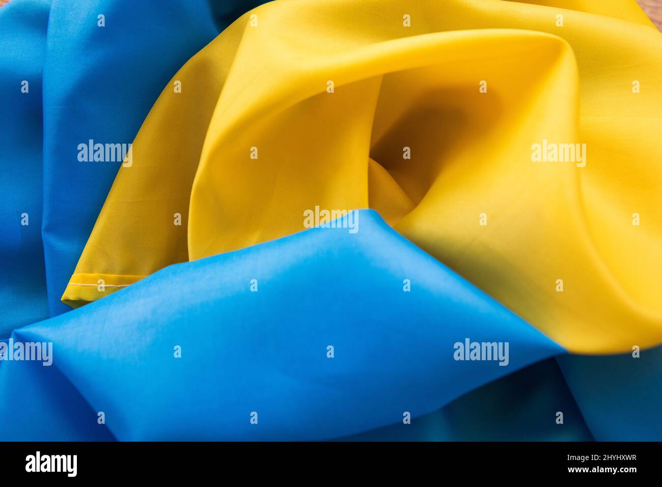 Ukrainian flag close up Stock Photo - Alamy