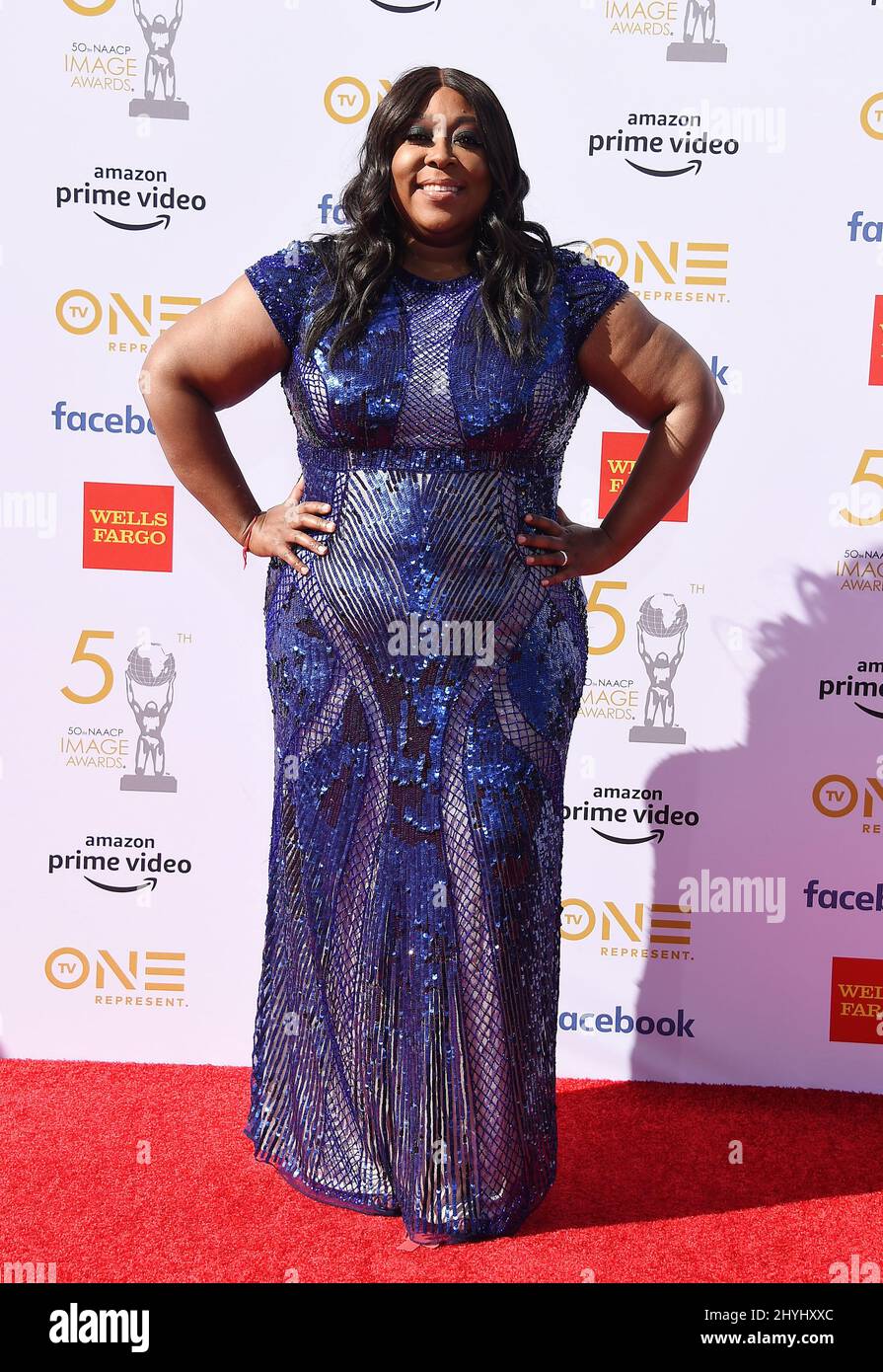 Loni Love attending the 50th NAACP Image Awards in Los Angeles ...