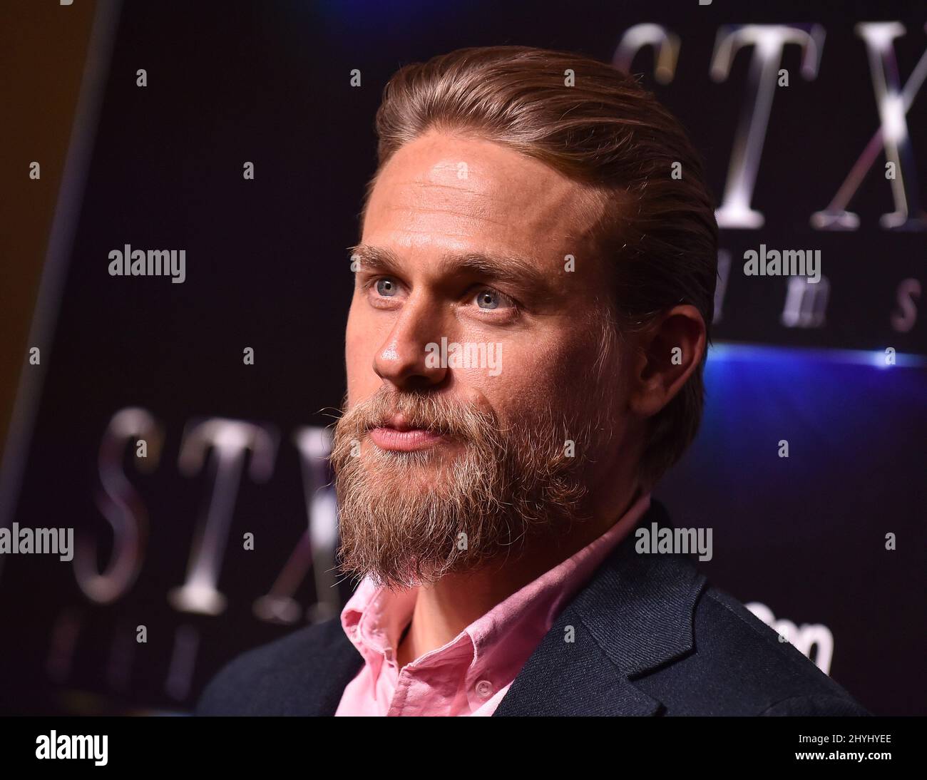 Charlie Hunnam arriving to CinemaCon 2019 - STXfilms presentation "The ...