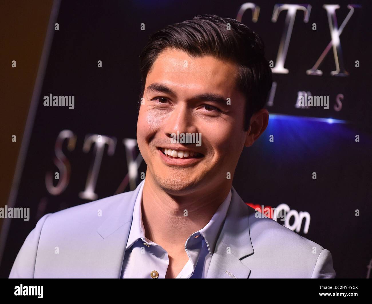 Henry Golding arriving to CinemaCon 2019 - STXfilms presentation "The ...