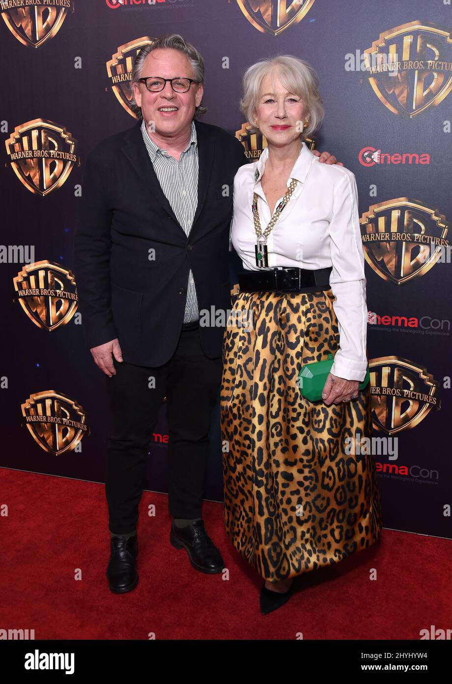 Bill Condon and Helen Mirren arriving to the Warner Brothers Lunch ...