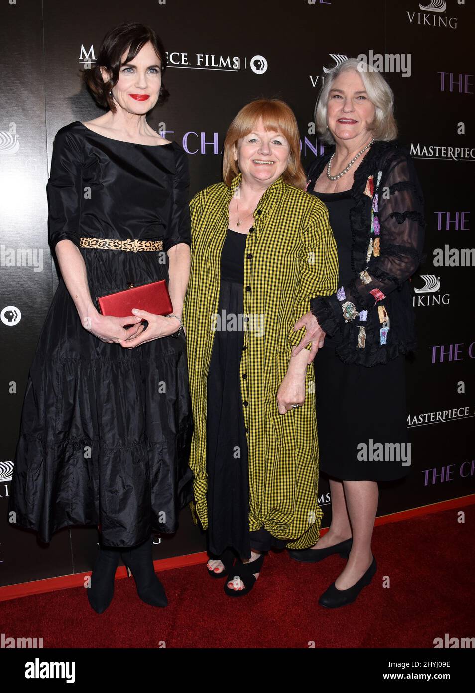 Elizabeth McGovern, Lesley Nicol and Rebecca Eaton at 'The Chaperone ...