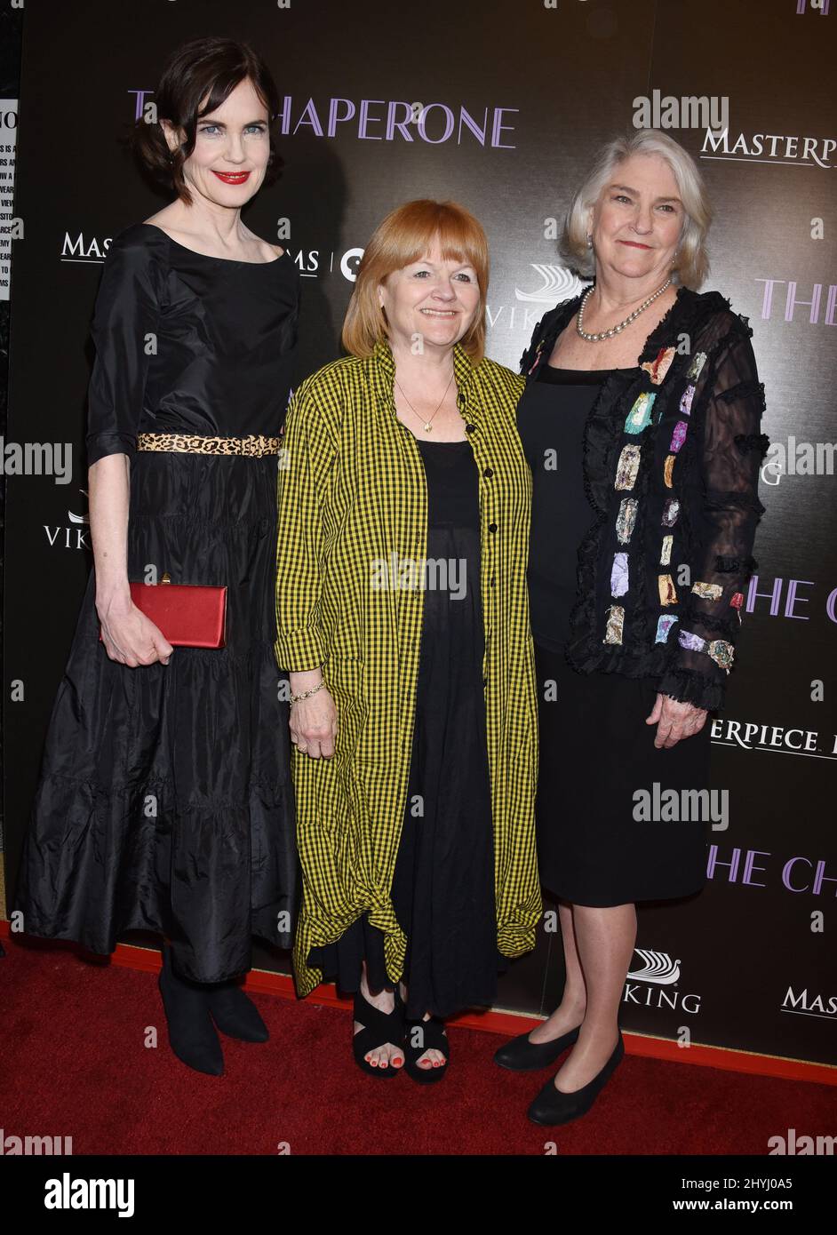 Elizabeth McGovern, Lesley Nicol and Rebecca Eaton at 'The Chaperone ...