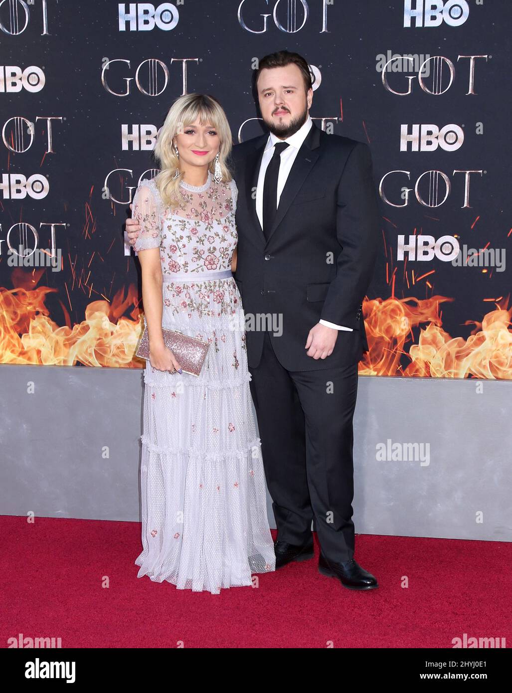 John Bradley & Rebecca April attending the 'Game of Thrones' Final ...