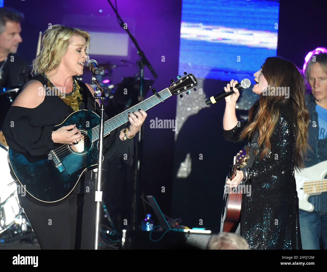 Carolyn Dawn Johnson and Tenille Townes onstage at ACM Decades held at ...