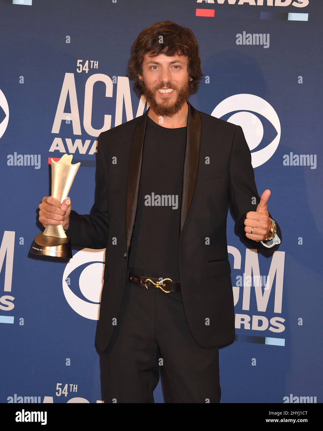 Chris Janson in the pressroom at the 54th Academy of Country Music ...