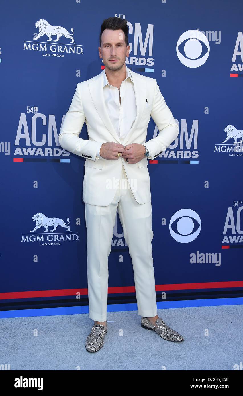 Russell Dickerson at the 54th Academy of Country Music Awards held at ...