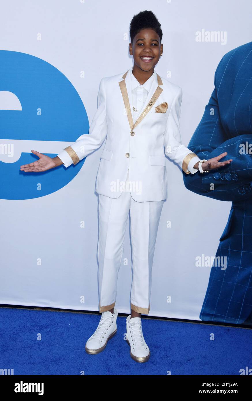 JD McCrary attending the Los Angeles premiere of Little Stock Photo - Alamy