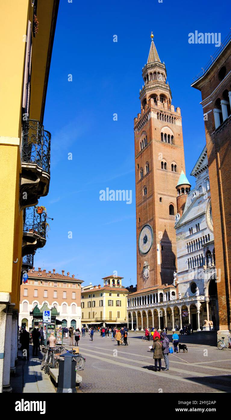 Cremona Lombardy Italy. Duomo. Cattedrale di Santa Maria Assunta Stock ...