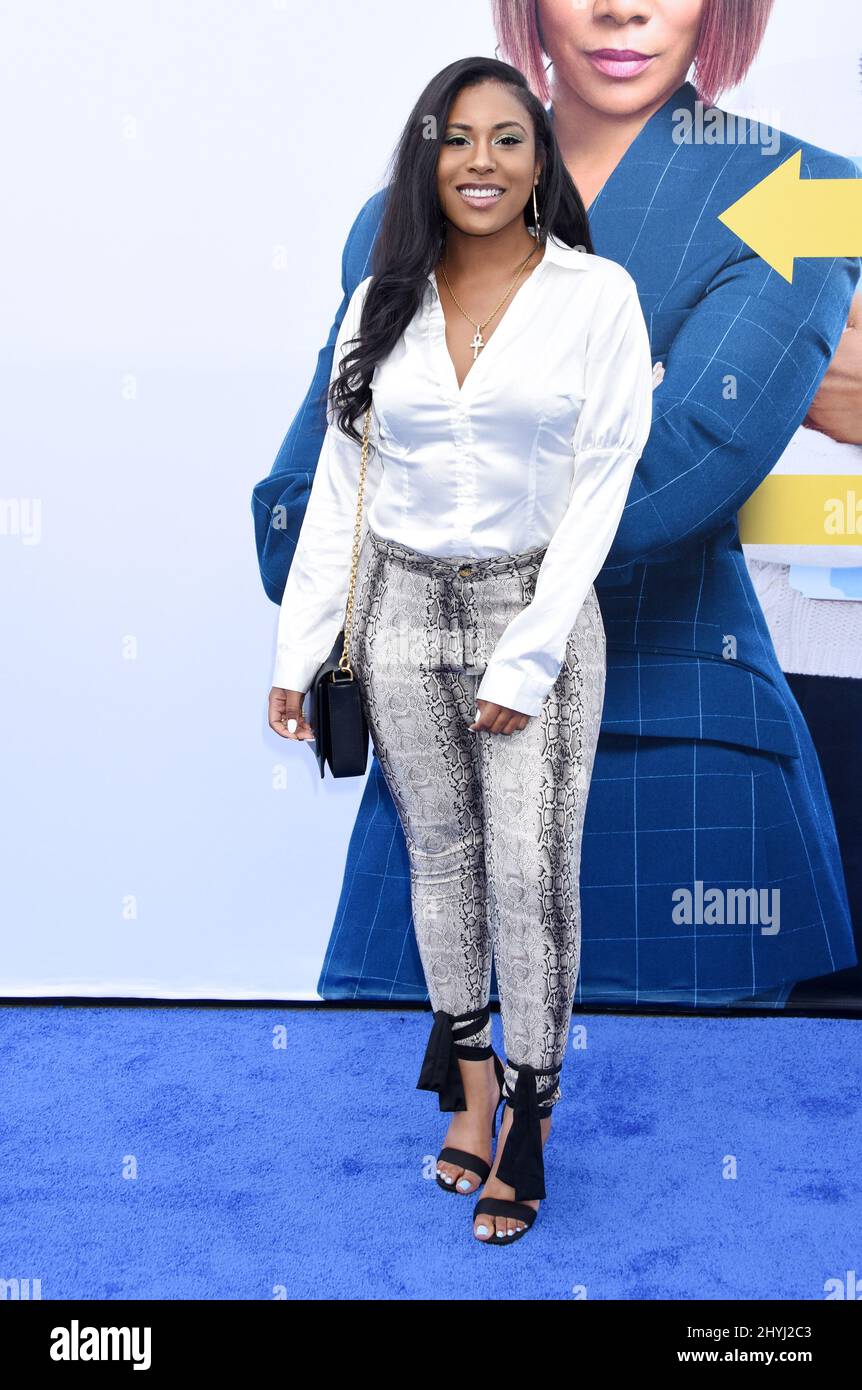 Paige Shari attending the Los Angeles premiere of Little Stock Photo ...