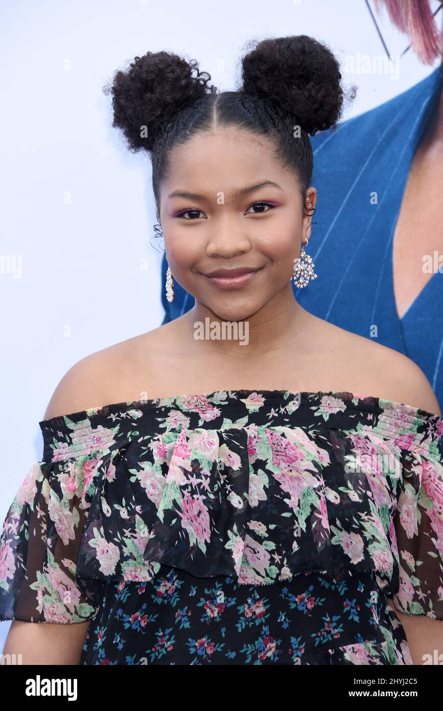 Laya DeLeon Hayes attending the Los Angeles premiere of Little Stock ...