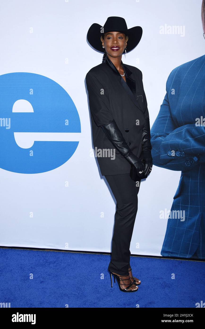 Kelly Rowland attending the Los Angeles premiere of Little Stock Photo ...