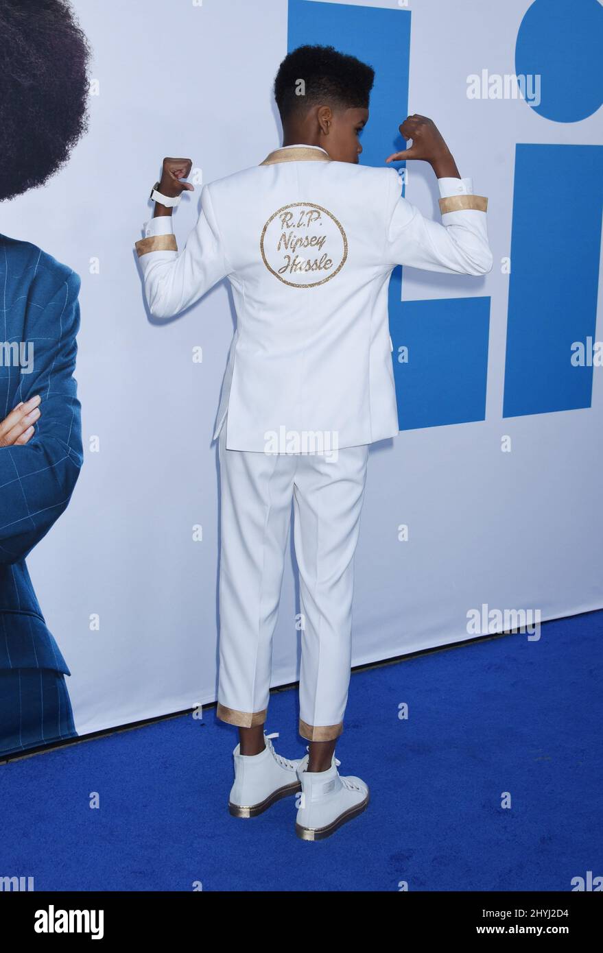 JD McCrary attending the Los Angeles premiere of Little Stock Photo - Alamy