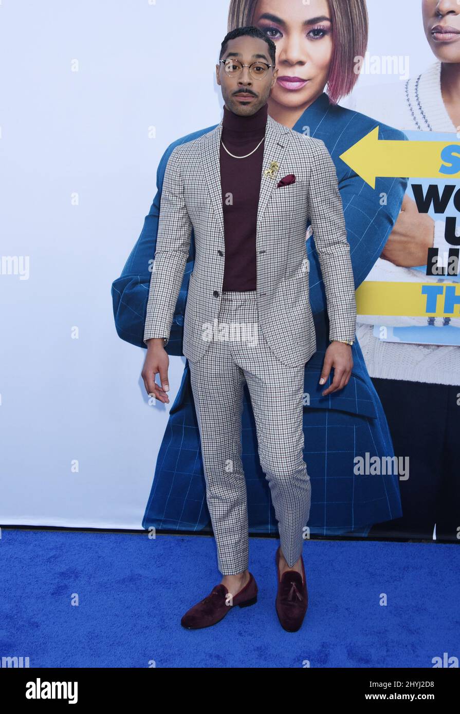 Tone Bell attending the Los Angeles premiere of Little Stock Photo - Alamy