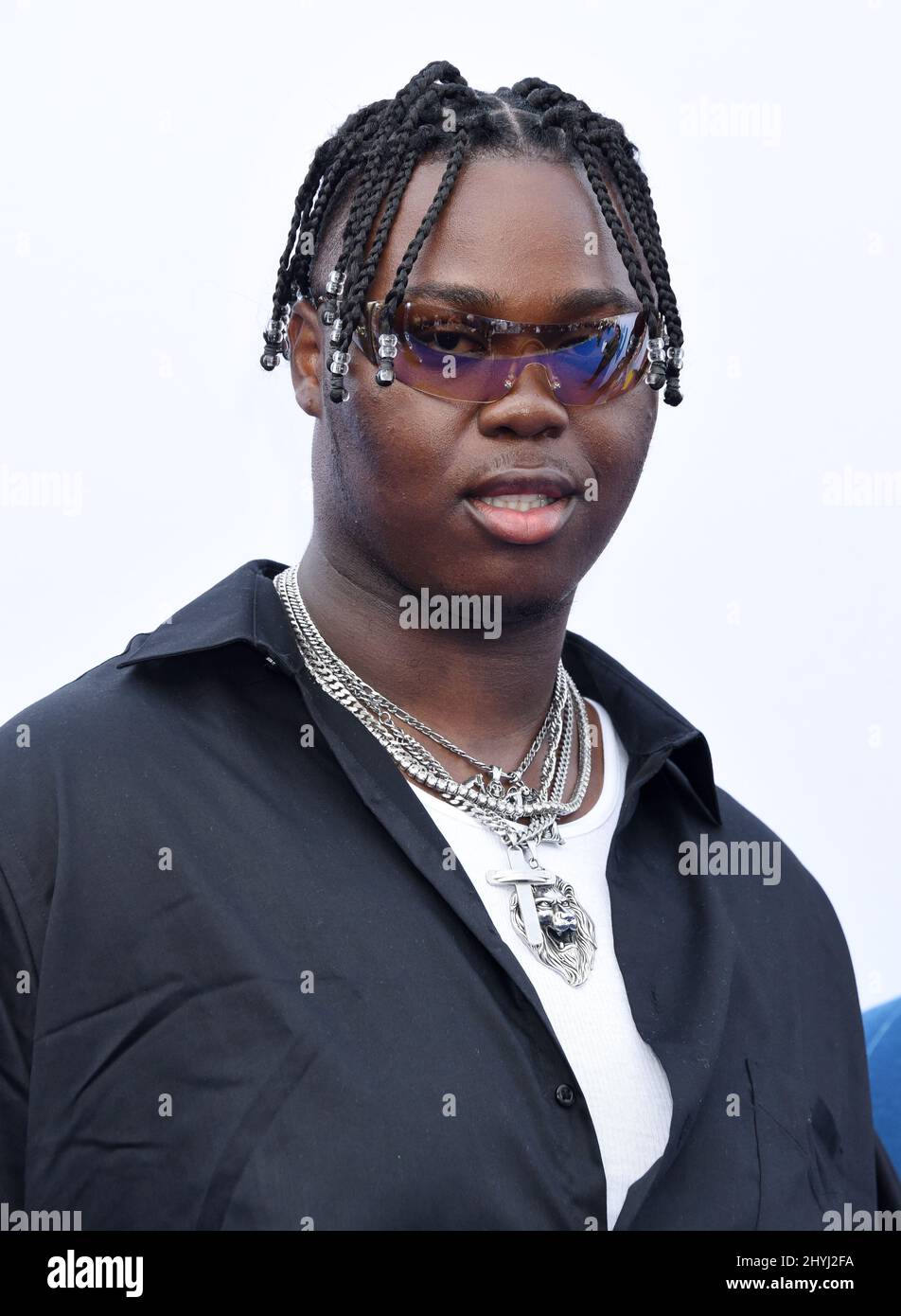 Denzel Dion attending the Los Angeles premiere of Little Stock Photo ...