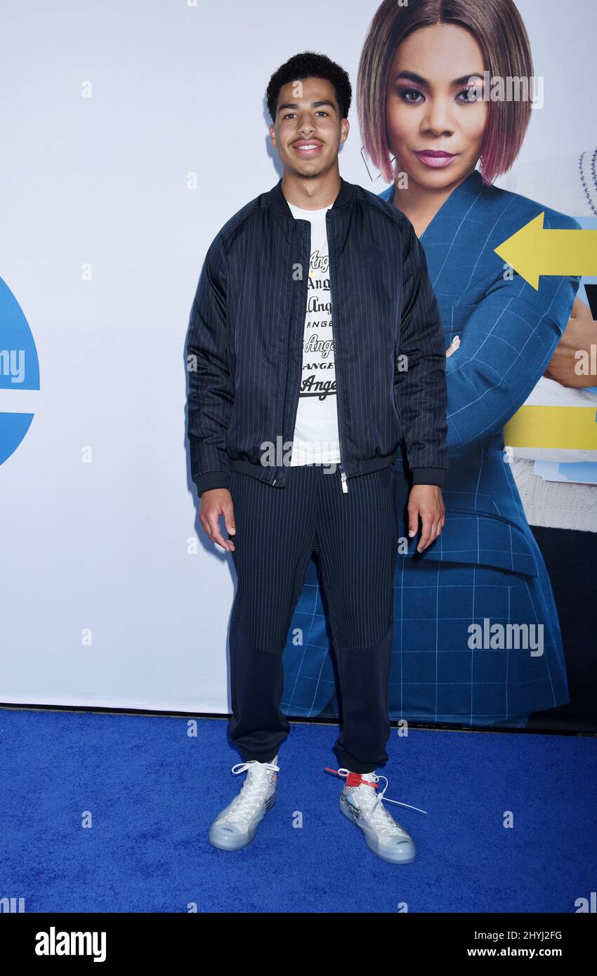 Marcus Scribner attending the Los Angeles premiere of Little Stock ...