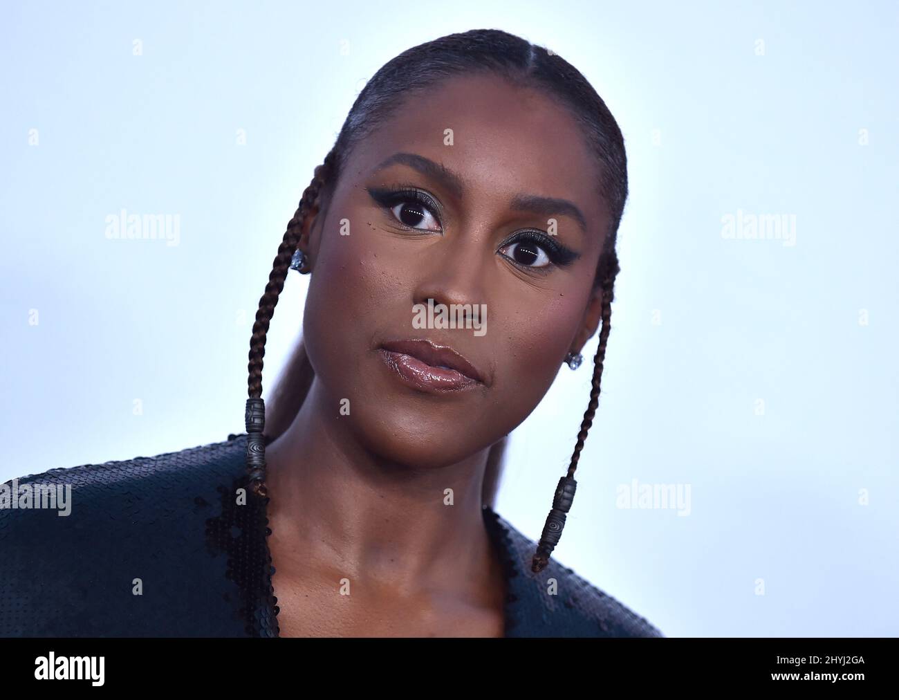 Issa Rae attending the Los Angeles premiere of Little Stock Photo - Alamy