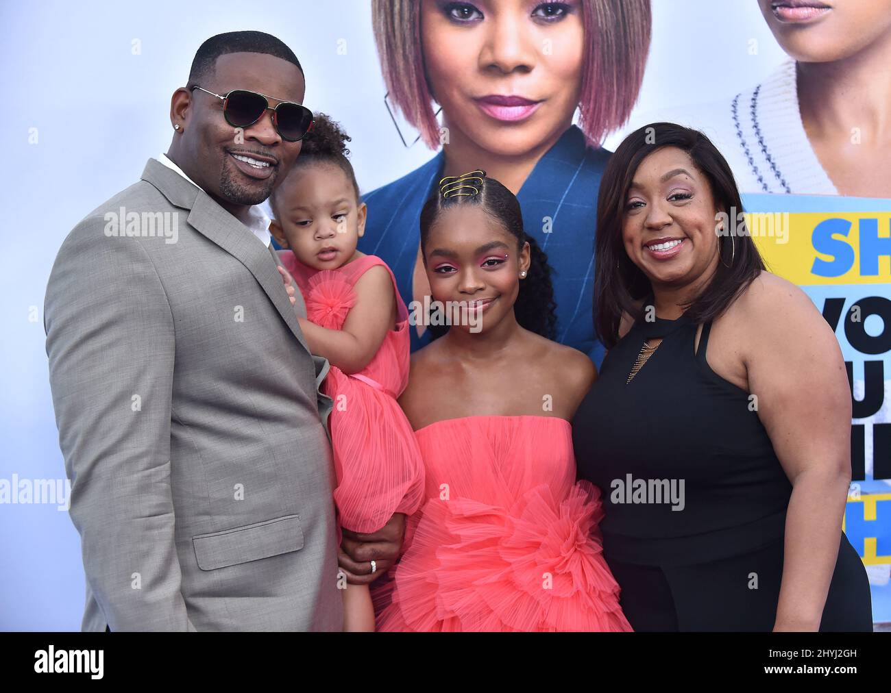Marsai Martin attending the Los Angeles premiere of Little Stock Photo ...