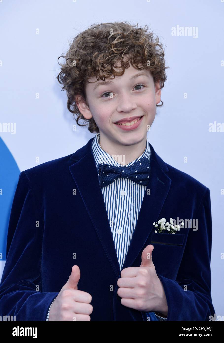 Tucker Meek attending the Los Angeles premiere of Little Stock Photo ...