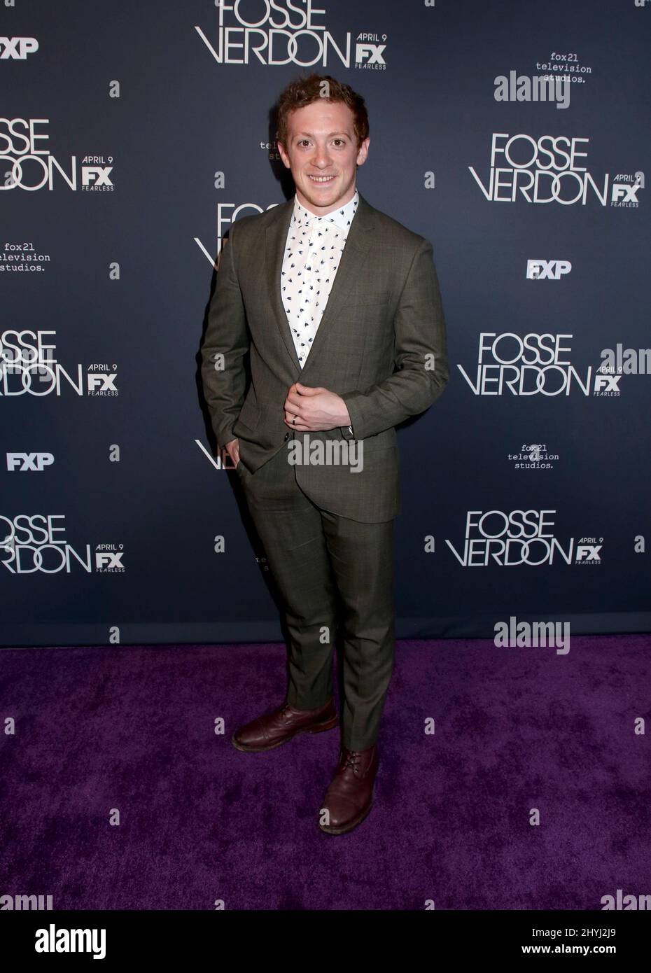 Ethan Slater attending FX's 'Fosse/Verdon' Premiere held at the Gerald ...