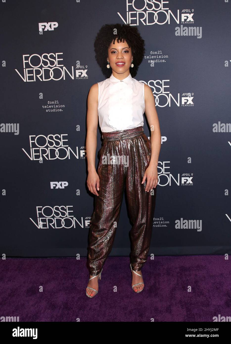 Sasha Hutchings attending FX's 'Fosse/Verdon' Premiere held at the ...