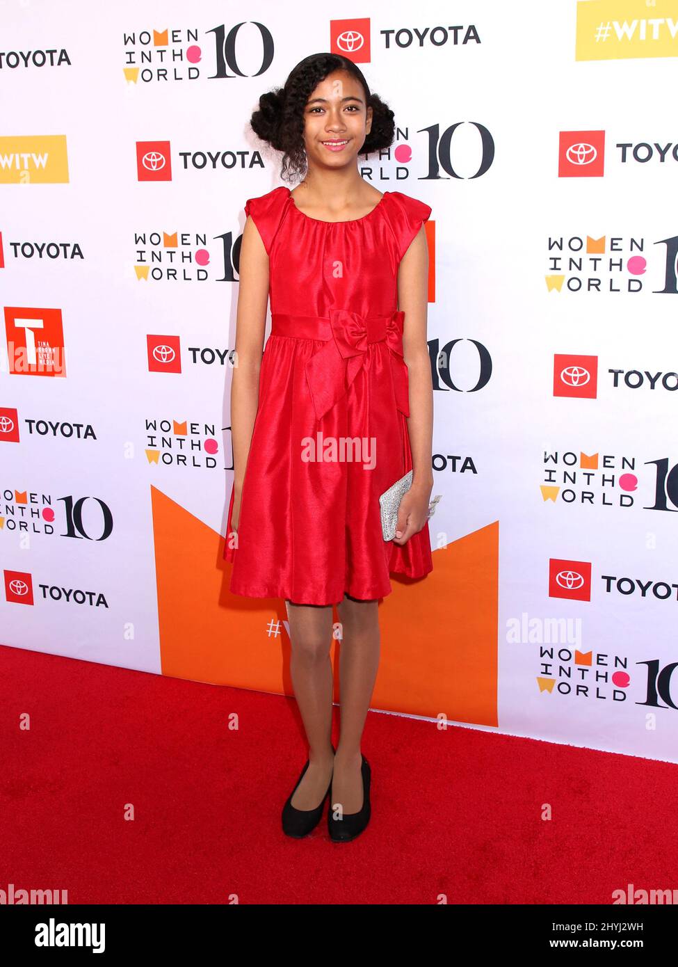 Pilar Hill attending the 10th Annual Women in the World Summit held at ...