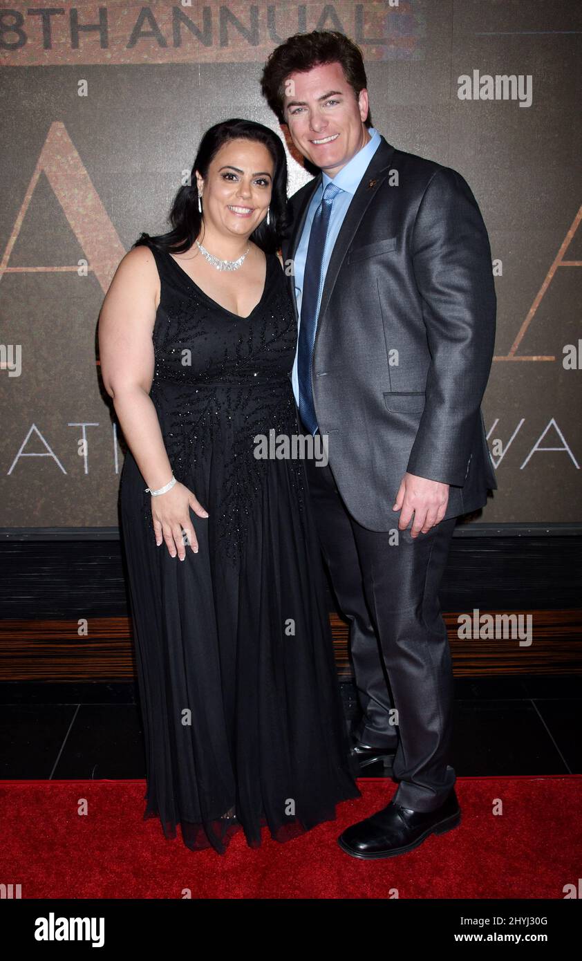 Rana Ghadban and Brett Richards attending the Hollywood Chamber of ...