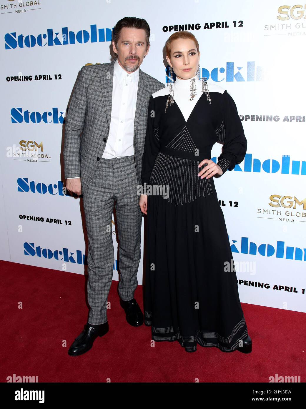 Ethan Hawke & Noomi Rapace attending the 'Stockholm' New York Premiere held at MoMA Celeste ...