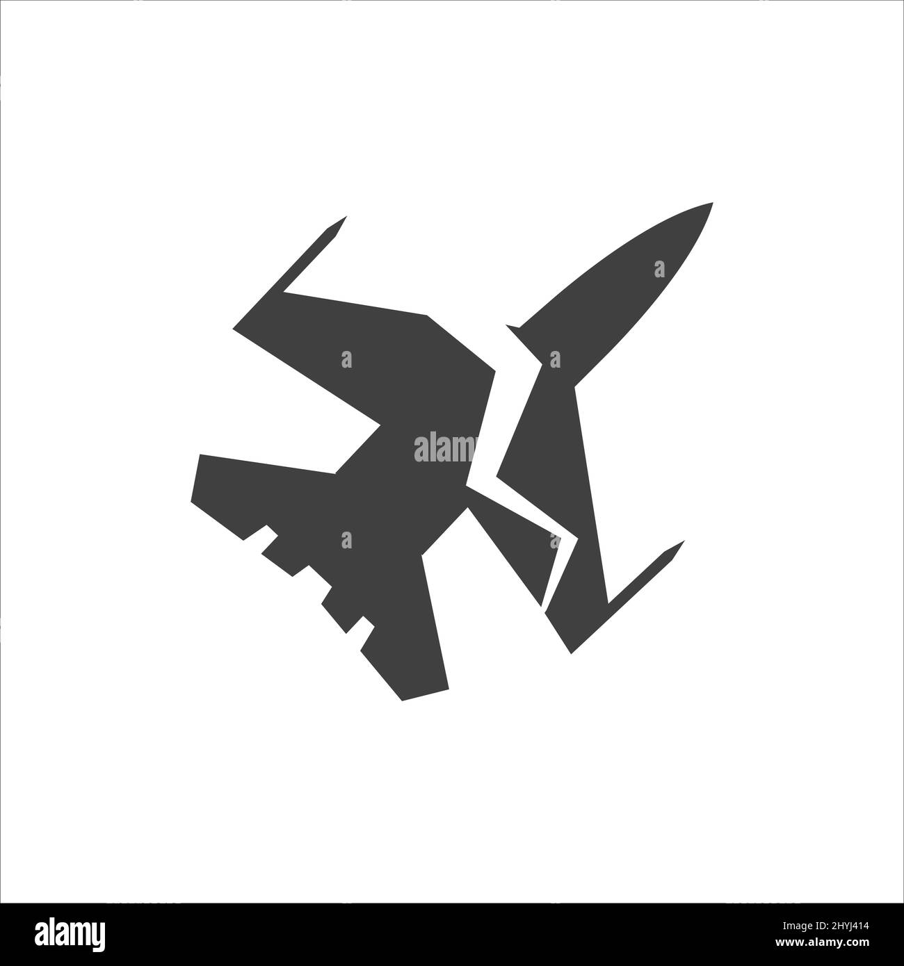 Fire aircraft engine crash Stock Vector Images - Alamy