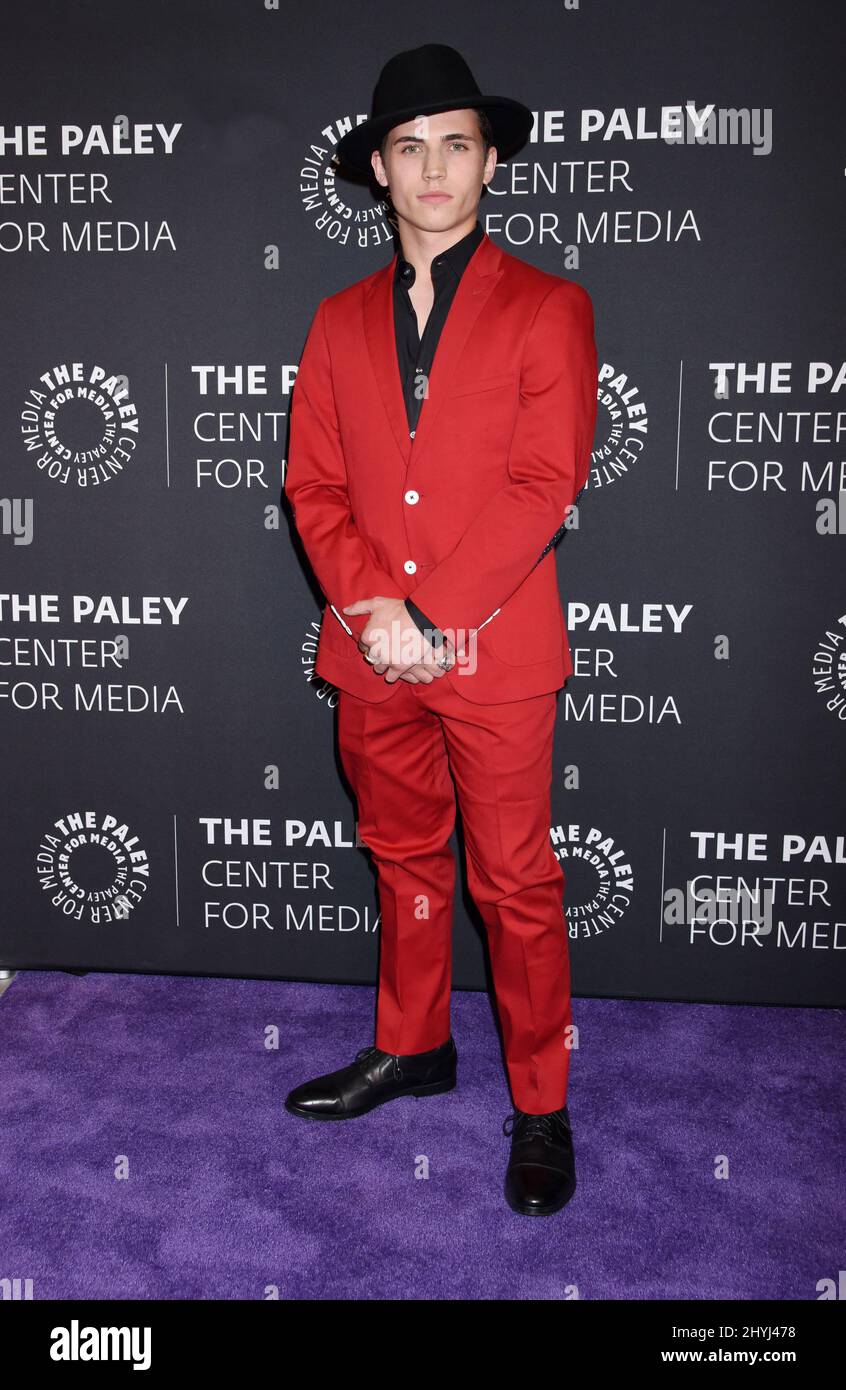 Tanner Buchanan attending the season two premiere of Cobra Kai, in Los ...