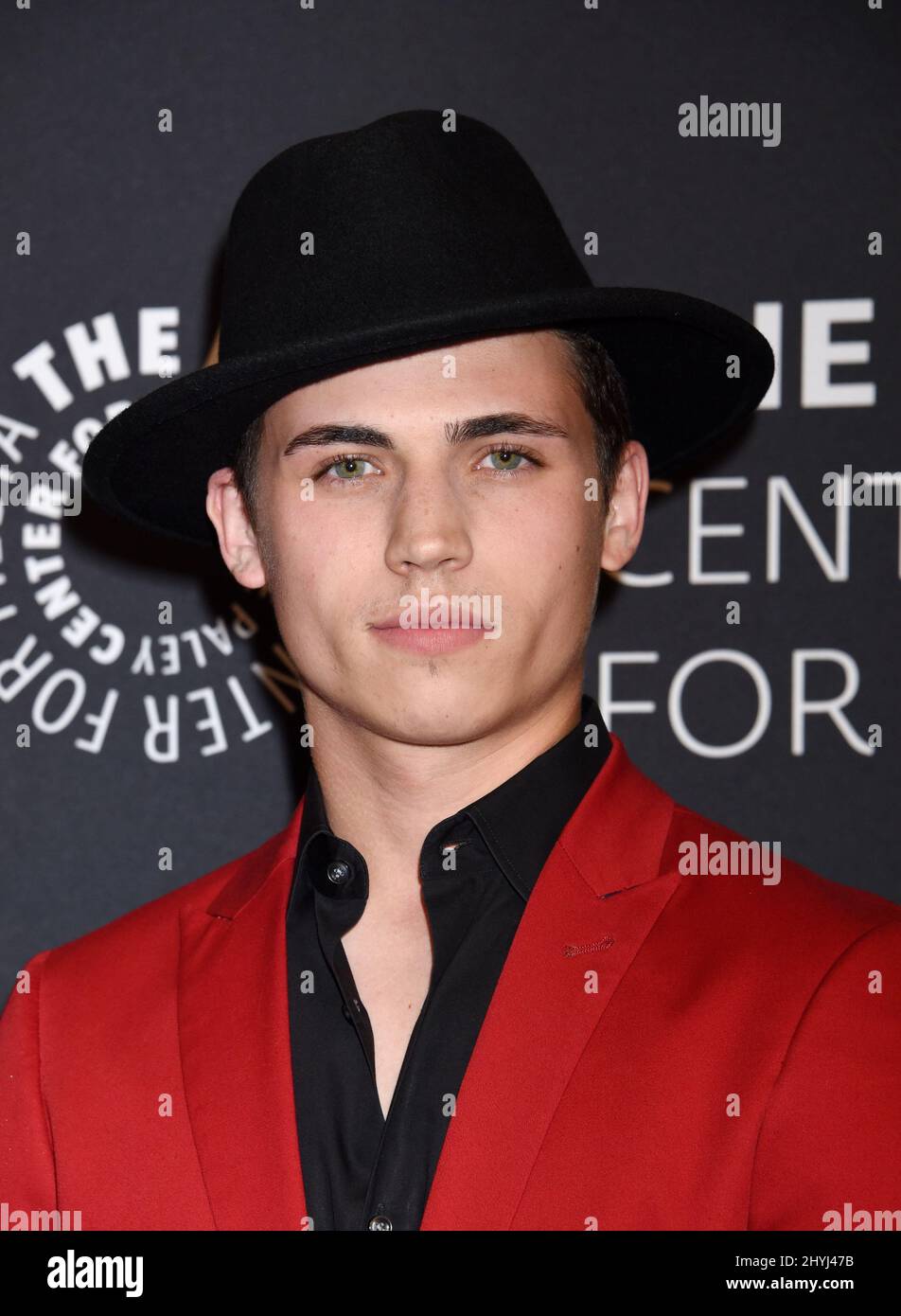 Tanner Buchanan attending the season two premiere of Cobra Kai, in Los ...