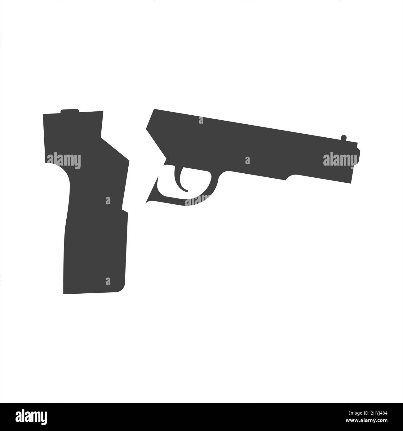 Hand shooting gun peace symbol Black and White Stock Photos & Images ...