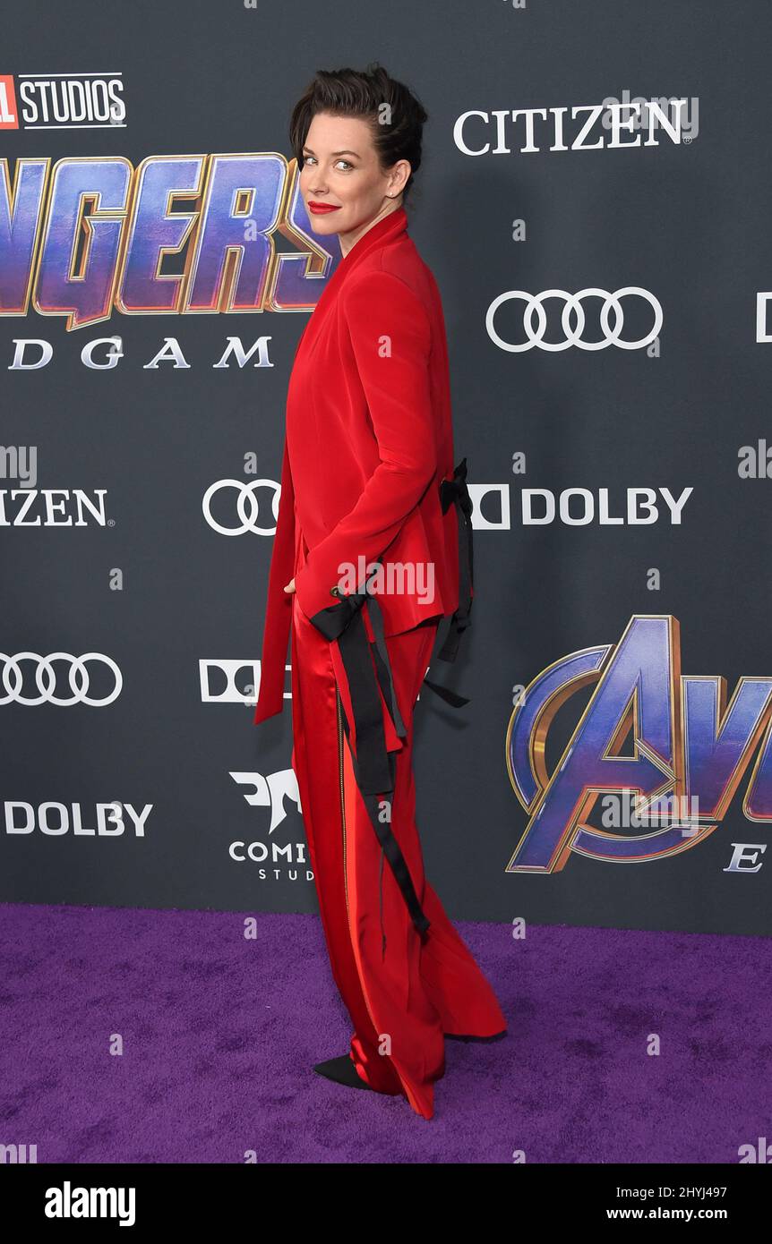 Evangeline Lilly attending the world premiere of Avengers: Endgame held ...