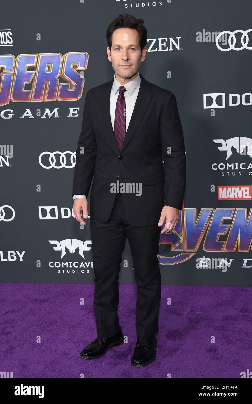Paul Rudd attending the world premiere of Avengers: Endgame held at the ...
