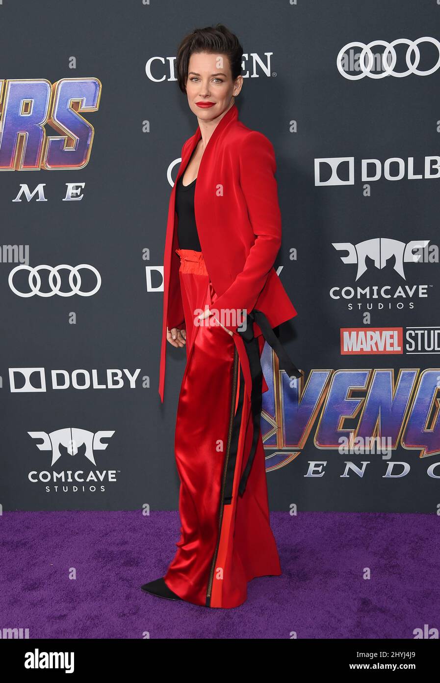 Evangeline Lilly attending the world premiere of Avengers: Endgame held ...