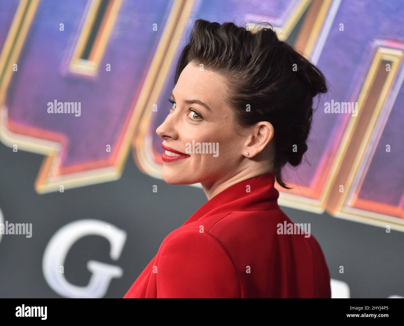 Evangeline Lilly attending the world premiere of Avengers: Endgame held ...
