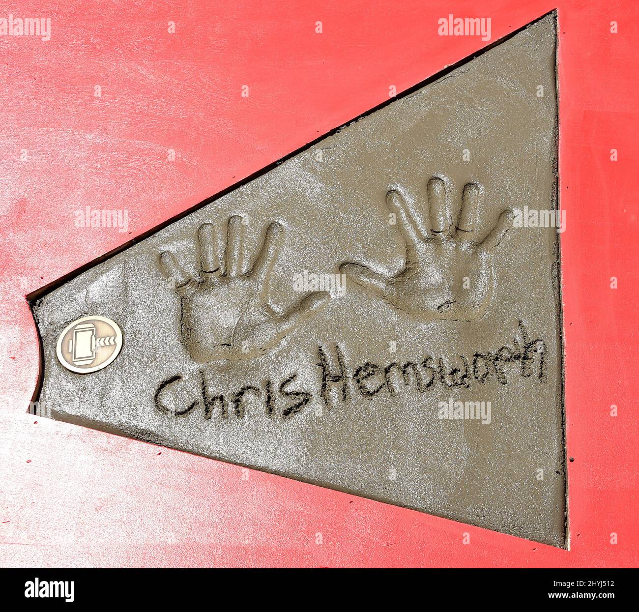 Chris hemsworths handprints hi-res stock photography and images - Alamy